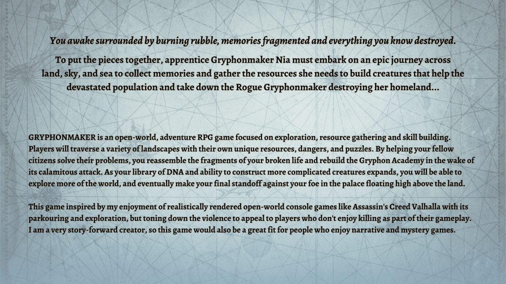 I’ve Created My First Game Design Document: Gryphonmaker – Alison ...